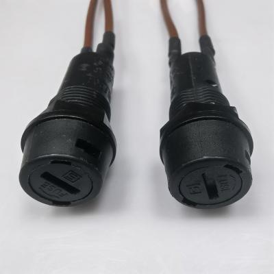 China Cartridge Fuse Panel Mount Fuse Holder 5x20mm 10A 250V R3 H3 PTF OP MF With Extension Cable and Connector for sale