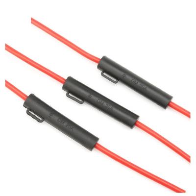China Sealed Waterproof Wire Lead DM 5.2x20 1A 6x30 20A Inline Fuse Holder for Automotive Boat RV Battery for sale