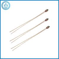 China MF51 10k NTC Thermistor Temperature Sensor - Glass Encapsulated -55°C to +200°C Range with 1.5mm Diameter for sale