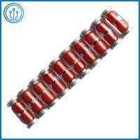 China MF59 Glass Encapsulated NTC Thermistor 100K 3950 B Value, 10mW Power, -55℃ to +300℃ Range for sale