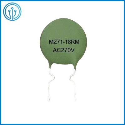 China MZ71-18RM 18Ω PTC Thermistor for CRT Degaussing - 7.5mm Pitch, 270V Rating for sale
