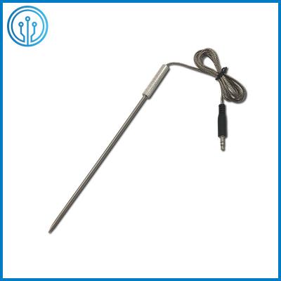 China 4K Ohm NTC Thermistor Temperature Sensor Probe Stainless Steel 350C Meat Cooking for sale