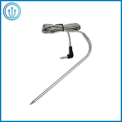 China PT1000 4070K Thermistor Food Temperature Probe 100KΩ with 380°C Cable for Oven and Grill for sale