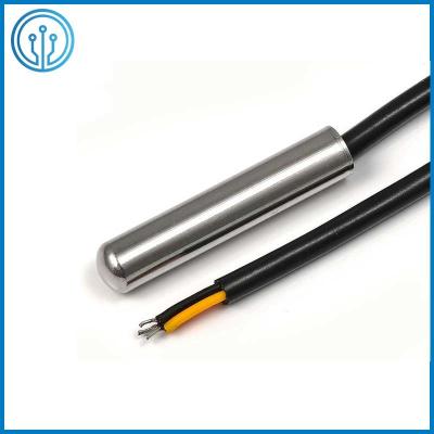 China DS18B20 Digital Temperature Sensor Probe 15m 26AWG Cable -55℃ to +125℃ Range Waterproof for sale