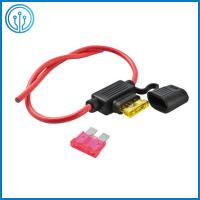 China 25A 32V Waterproof Automotive Inline Fuse Holder for MINI ATO MAXI Blade Fuses with 6AWG Cable for sale