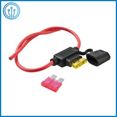 China 25A 32V Waterproof Automotive Inline Fuse Holder for MINI ATO MAXI Blade Fuses with 6AWG Cable for sale