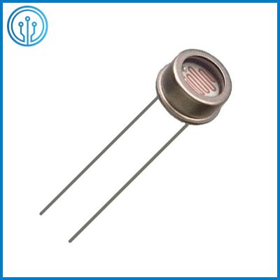 China 5mm & 12mm Metal Housing LDR Light Sensor with 100VDC Max Voltage and -30°C to +70°C Operating Range for sale