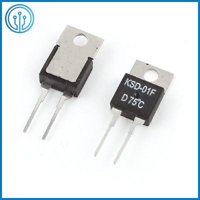 China JUC-31F Bimetallic Thermal Switch 120VAC 1A Temperature Control 35C with 100K Cycle Life for sale
