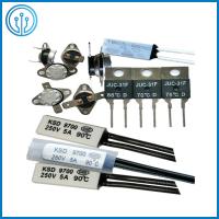 China JUC-31F Bimetallic Thermal Switch 120VAC 1A Temperature Control 35C with 100K Cycle Life for sale