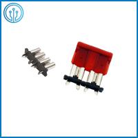China Tin Plated 20A 32V Automotive Fuse Clip - Brass Single Inline ATO/ATC Compatible with 1.5-5.4 kgs Insertion Force for sale
