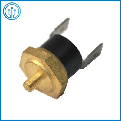 China M4 Brass Screw Bimetal Temperature Switch 10A 250V 85°C Auto Reset Thermal Protector for sale