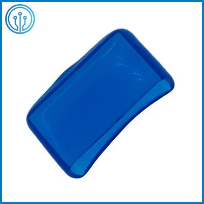 China 5x20mm Glass Ceramic Fuse Holder Block 30A 250V PVC Transparent Blue Cover ROHS for sale