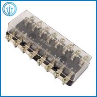 China 8 Way 120A 3AG AGC Glass Tube Fuse Holder BX308 6x30mm Waterproof Fuse Block for Auto Boat for sale