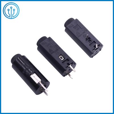 China PTF-50 Horizontal Mounting Cartridge Fuse Holder 6.3A 250V for 5x20mm Cylindrical Fuses - UL VDE Certified for sale