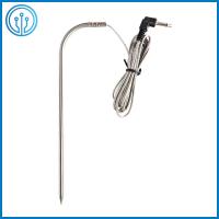 China BBQ RTD Thermistor Temperature Sensors with 3.5mm Plug - 35cm Cable, 3cm Probe for Pit Boss Grills for sale