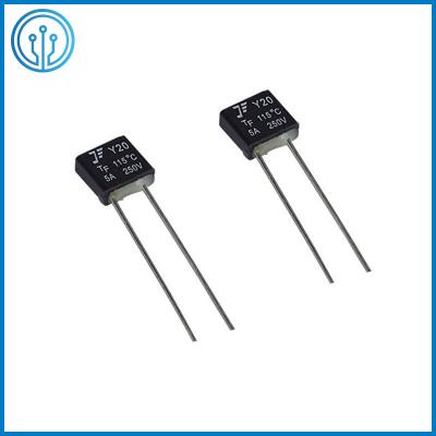 China 5A 250V Thermal Cutoff Fuse with 102°C to 150°C Temperature Range for Overheat Protection for sale