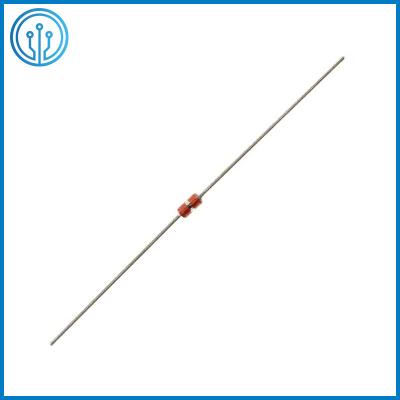 China Diode Type Glass Encapsulated Discrete NTC Thermistor MF58 1.388M 1% 4500 for sale