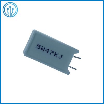 China SQM 5W 47KΩ 5% Through Hole Ceramic Cased Cement Fixed Wirewound Power Resistor for sale