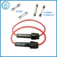 China Inline Fuse Holder R3-32 for 5x20mm Glass Fuse 20A 250V and 6.35x31.8mm Ceramic Fuse 15A for sale