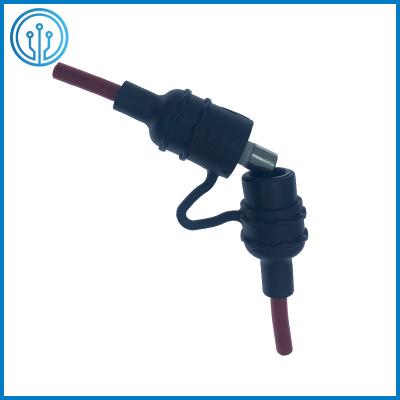 China Dust Proof 10x38mm Cylindrical Ceramic Fuse Block 80A 600V For Parking Lot Lights for sale
