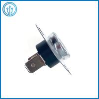 China 6.3mm Vertical Bimetal Thermostat Switch 10A 250V 60°C NC Manual Reset with CQC Certification for sale