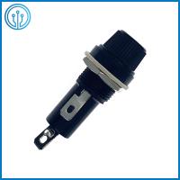 China Nut Mounting Quick Connect 3AG 6.35x30mm Glass Fuse Holder R3-13 10A 250V for sale