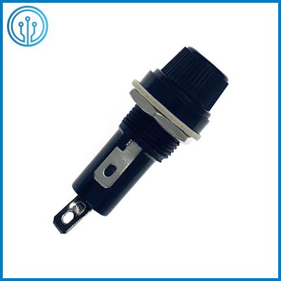 China Nut Mounting Quick Connect 3AG 6.35x30mm Glass Fuse Holder R3-13 10A 250V for sale