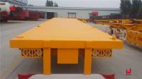 China CCC Axle Truck Semi Trailers 40t Flatbed Tractor Trailer for sale