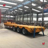 China 3 Axles 60t Heavy Equipment Hauling Trailers/Low Bed Trailer Transporter for sale