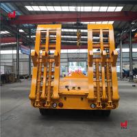 China 3 Axles 60t Heavy Equipment Hauling Trailers/Low Bed Trailer Transporter for sale