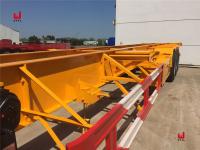 China Tri Axle ISO 40ft Truck Semi Trailers 50T Shipping Container Trailer for sale