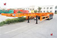 China Tri Axle ISO 40ft Truck Semi Trailers 50T Shipping Container Trailer for sale