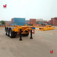 China Tri Axle ISO 40ft Truck Semi Trailers 50T Shipping Container Trailer for sale