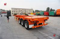 China Tri Axle ISO 40ft Truck Semi Trailers 50T Shipping Container Trailer for sale