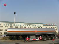 China Heavy 3 Axles Crude Oil Tanker Trailers 60000L Oil Tanker Truck for sale
