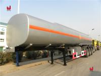 China Heavy 3 Axles Crude Oil Tanker Trailers 60000L Oil Tanker Truck for sale