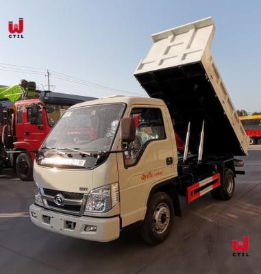 China Futon 6 wheels 3 Ton small single axle dump truck for sale