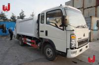 China 6CBM Light Duty Waste Compactor Truck Rear Loader Garbage Truck for sale