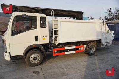 China Light Duty 6CBM Garbage Collecting Vehicle Compactor Garbage Truck for sale