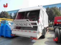 China 9.726L Garbage Truck Side Loader 266HP Front Loader Dump Truck for sale