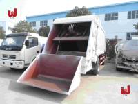 China 9.726L Garbage Truck Side Loader 266HP Front Loader Dump Truck for sale