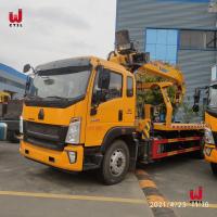 China Sinotruk Truck Mounted Crane Flatbed Towing Truck 9.726l Truck Boom Crane for sale