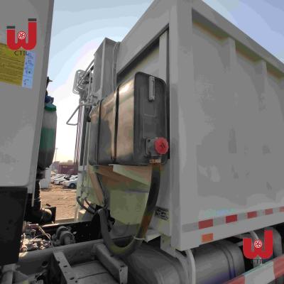 China WD615.69 Waste Management Front Loader 336HP Compact Garbage Truck for sale
