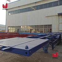 China Shipping ISO 25t Skeletal Semi Trailer Container Tri Axle for sale