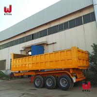 China Tipper 30cbm Truck Semi Trailers 45T Hydraulic Dump Trailer for sale