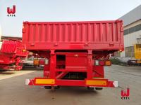 China 45t Semi Drop Side Trailer 13m Utility Cargo Trailer Triangle for sale