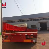 China 80t Hydraulic 3 Axle Low Bed Trailer 12R22.5 Transport Excavator for sale