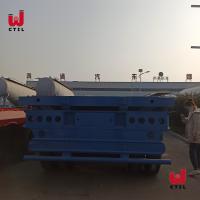 China CCC Tri Axle Truck Semi Trailers 60t Flatbed Trailer Truck for sale