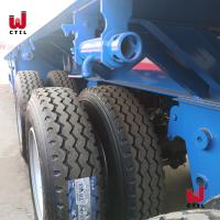 China CCC Tri Axle Truck Semi Trailers 60t Flatbed Trailer Truck for sale