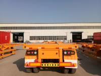China Tri Axle 50T Container Skeleton Trailer Skeleton 40ft Container Trailer for sale